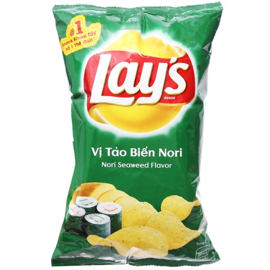 Lays Potato Chips Nori Seaweed (160 x 32g) – The Snack House Wholesale